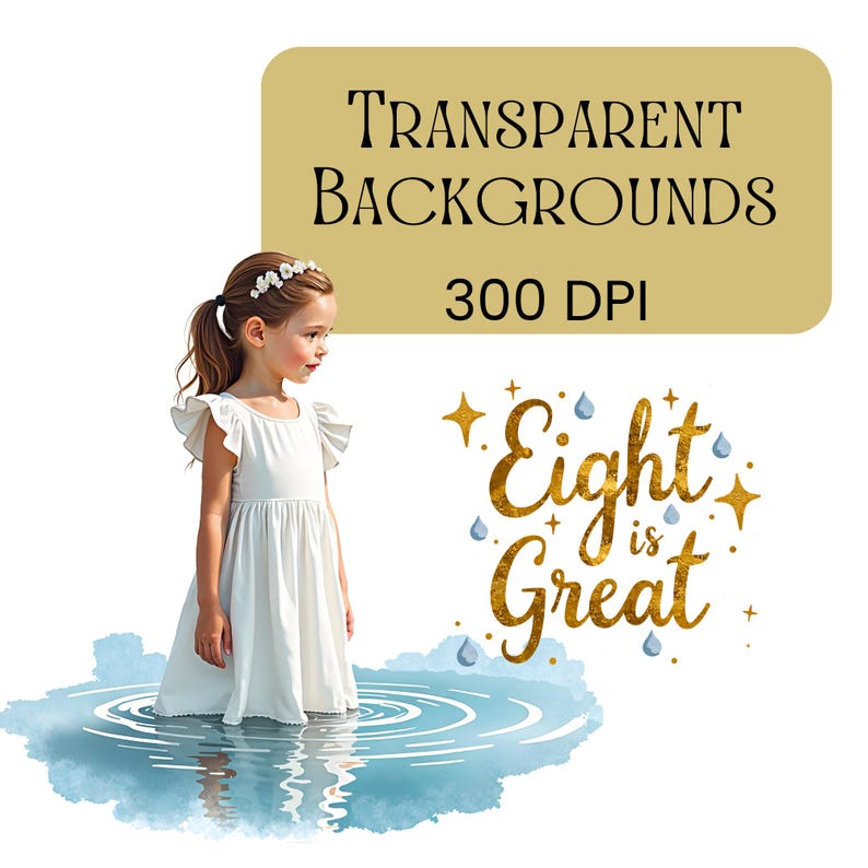 LDS Baptism Clipart Pack | 16 Transparent Pngs | 8-year-old Primary ...