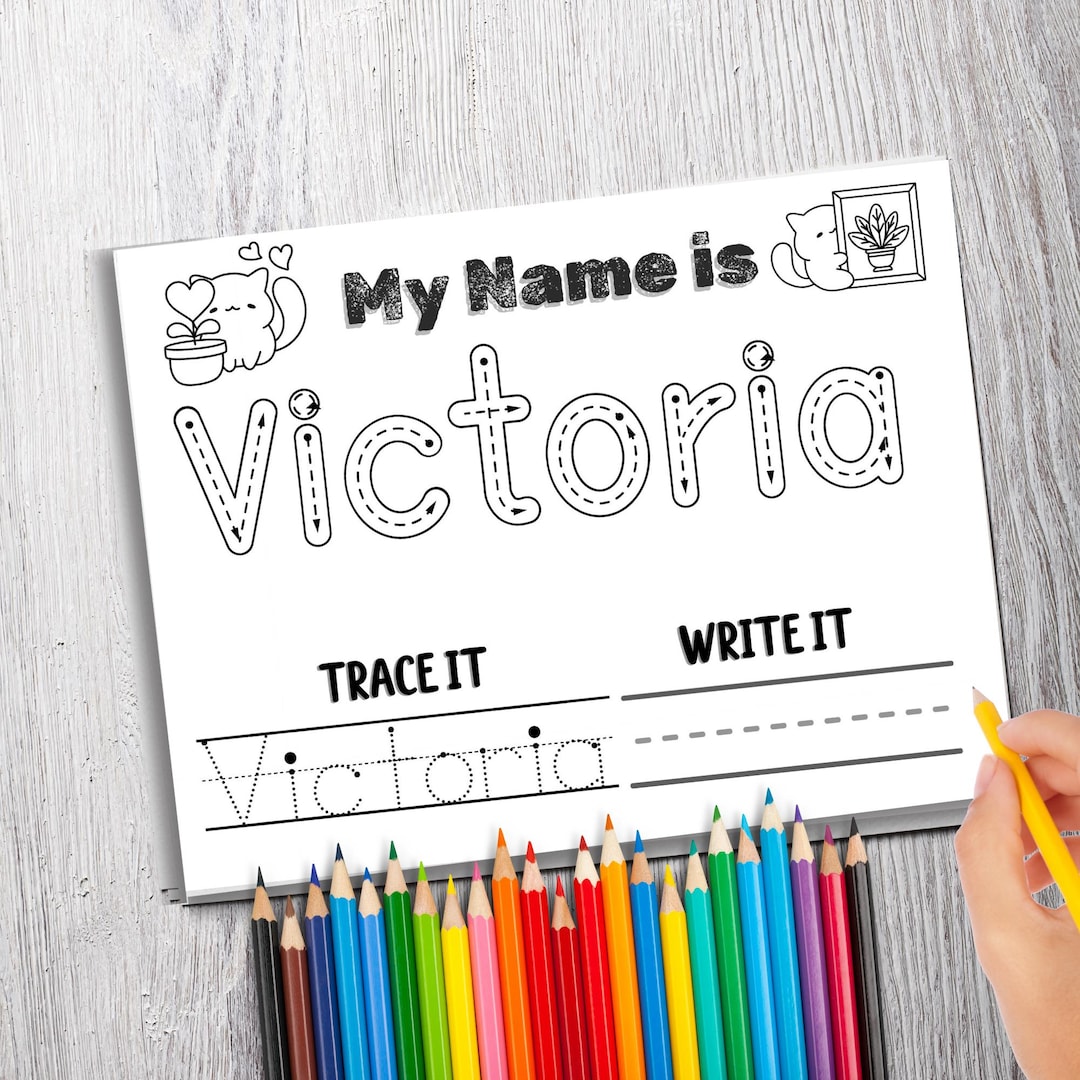 Personalized Name Tracing Placemat | Name Tracing Sheet | Name Writing ...