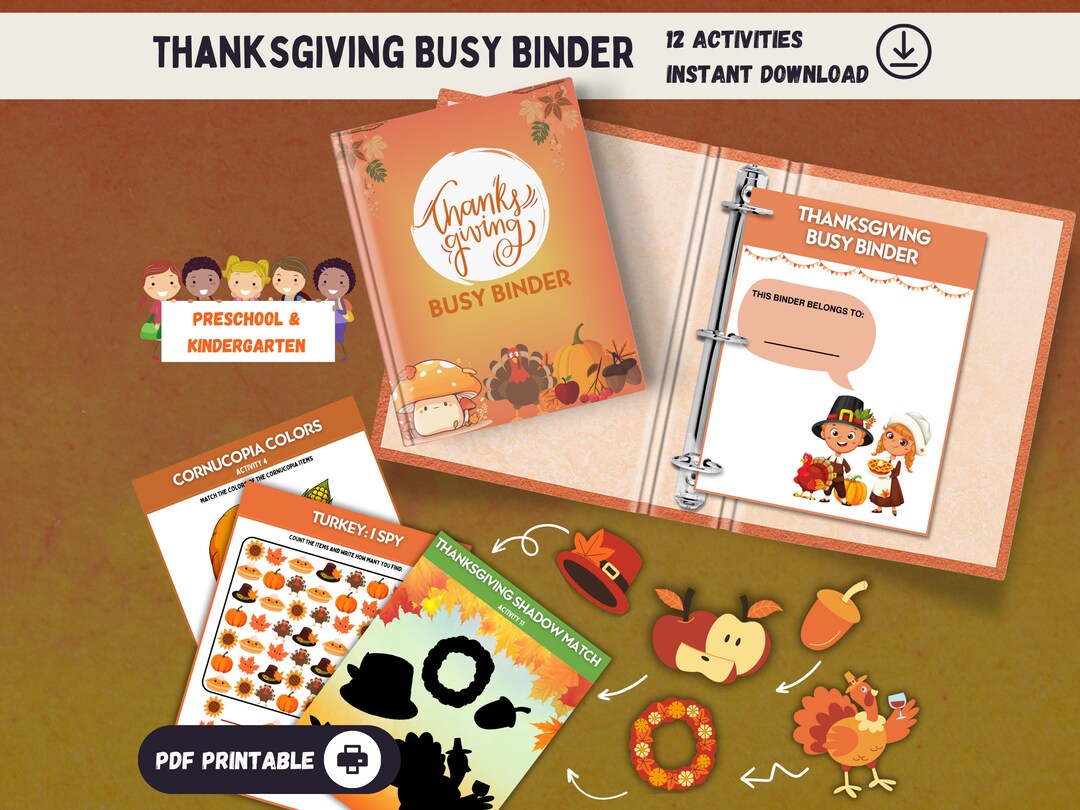 Toddler Learning Binder Printable Quiet Book With Fll Activities ...