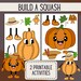 Autumn Build a Squash Kid Craft | Make Your Own Squash | Printable Cut ...
