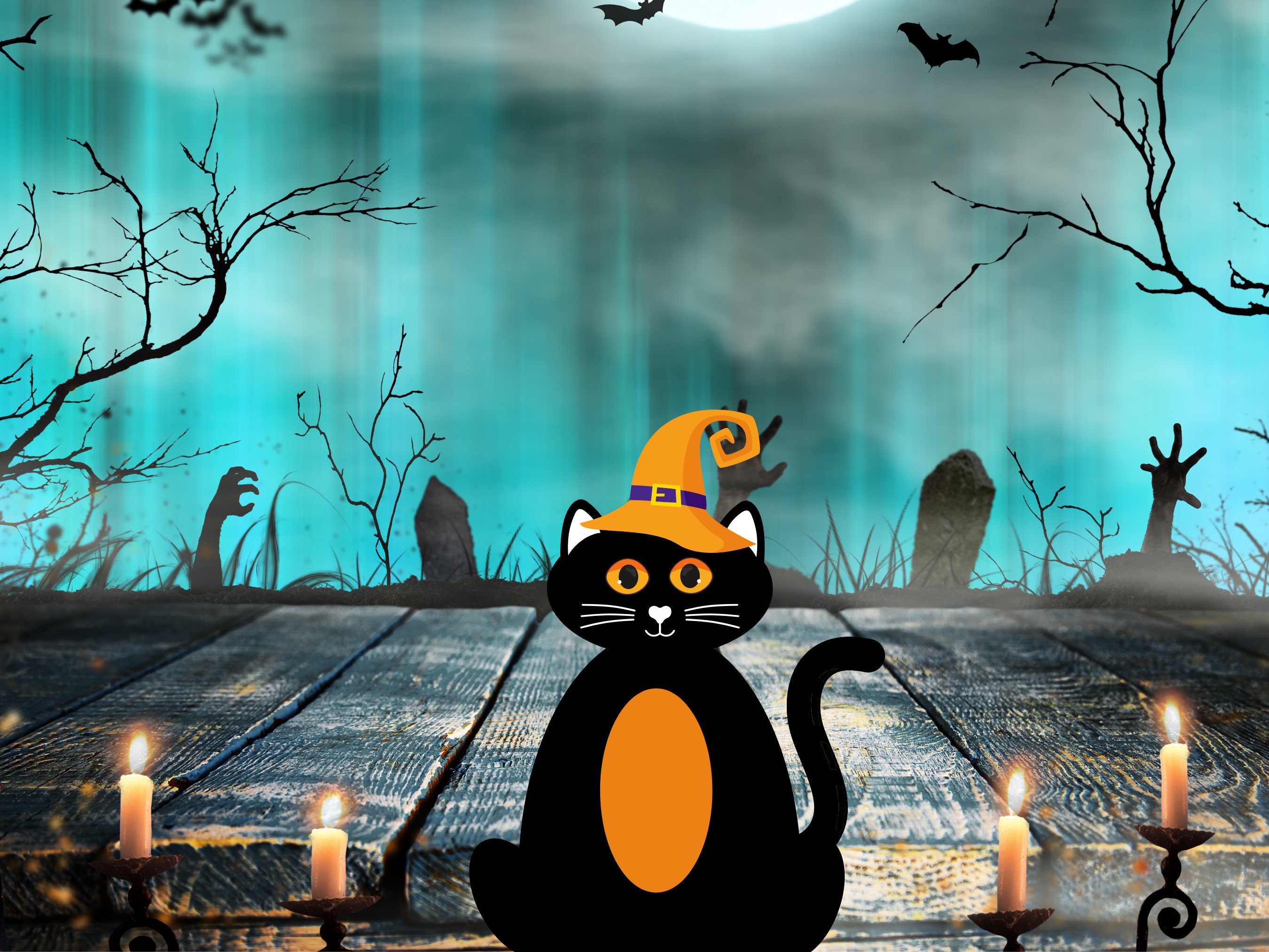 DIY Black Cat Halloween Craft Kit Printable Cut & Glue Activity Fun ...