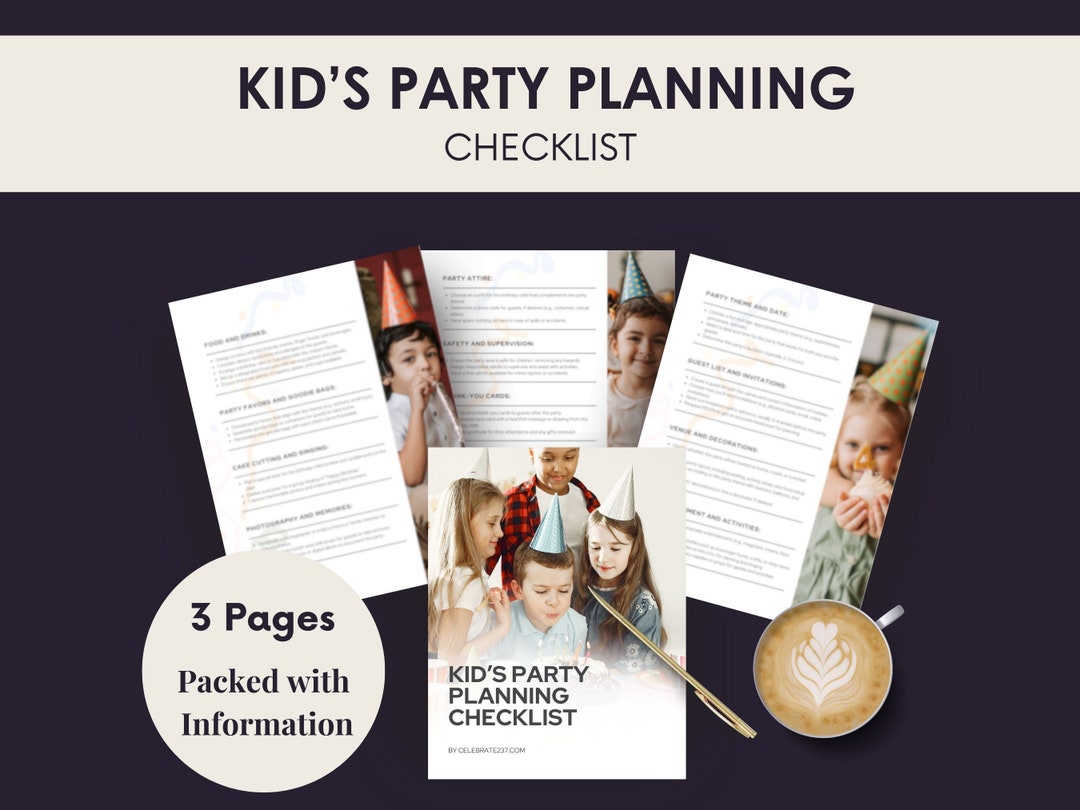 Kids Birthday Party Checklist | How to Plan a Fun Kids Birthday ...
