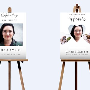 Celebration of Life Poster | Celebration of Life Sign | Multiple Photo ...