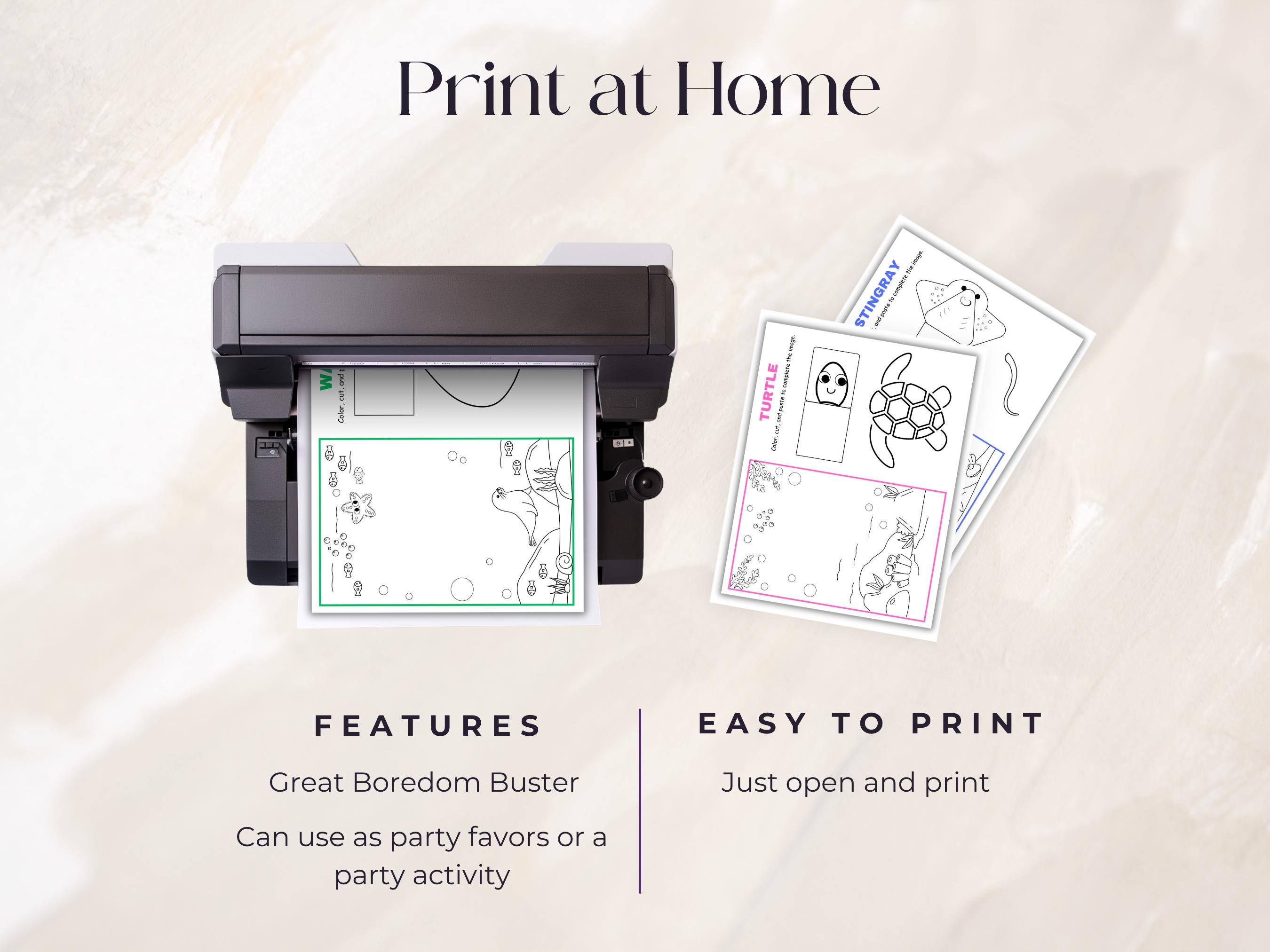 Ocean Animals Craft - Printable Kids Activities - Fun Underwater Sea ...