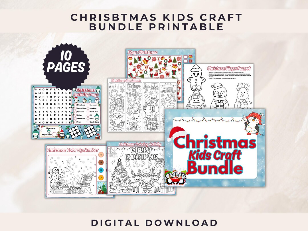 Christmas Craft Bundle for Kids - Fun Winter Activities & Creative Kits ...