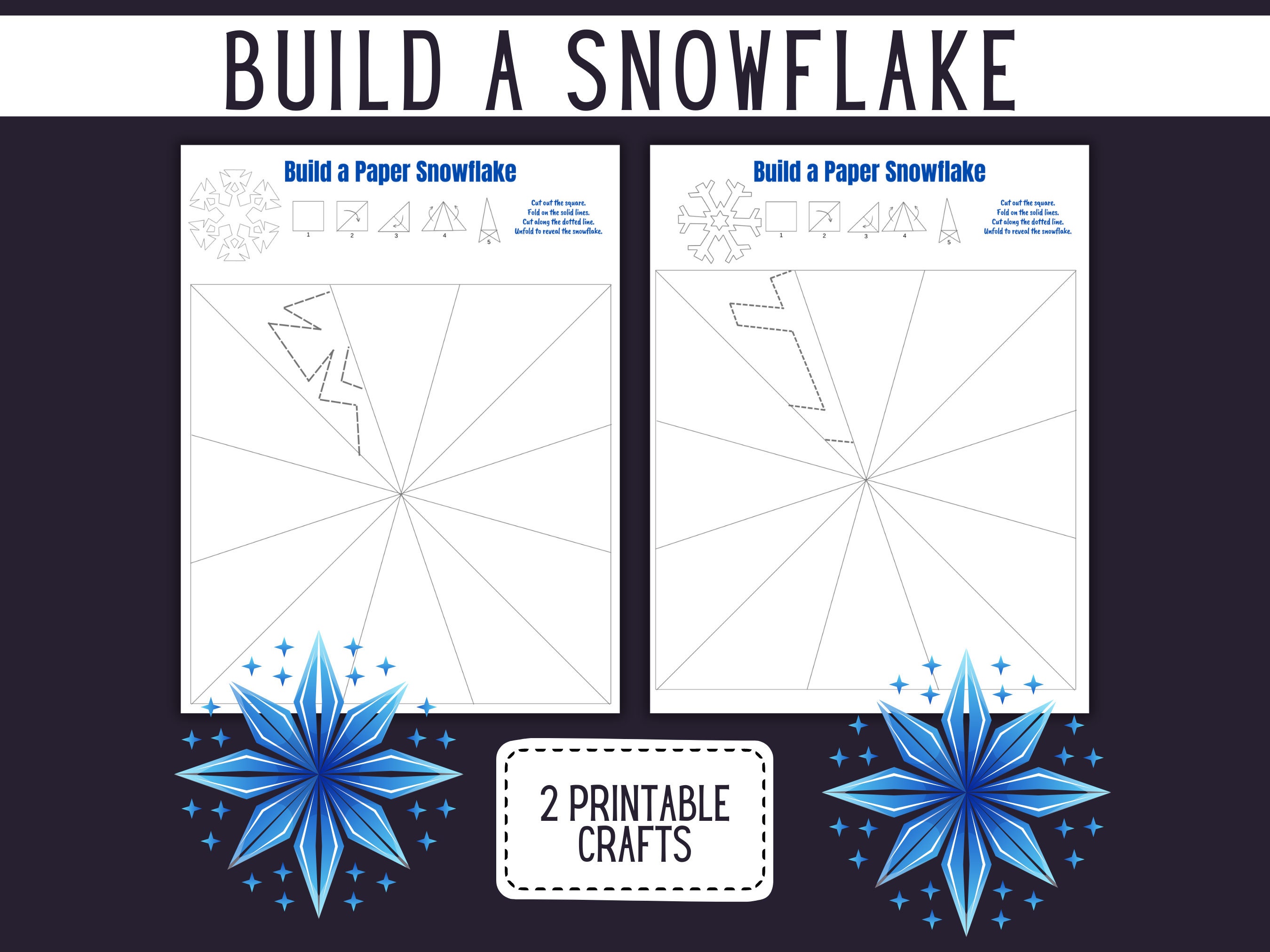 Printable Paper Snowflake Patterns For Kids