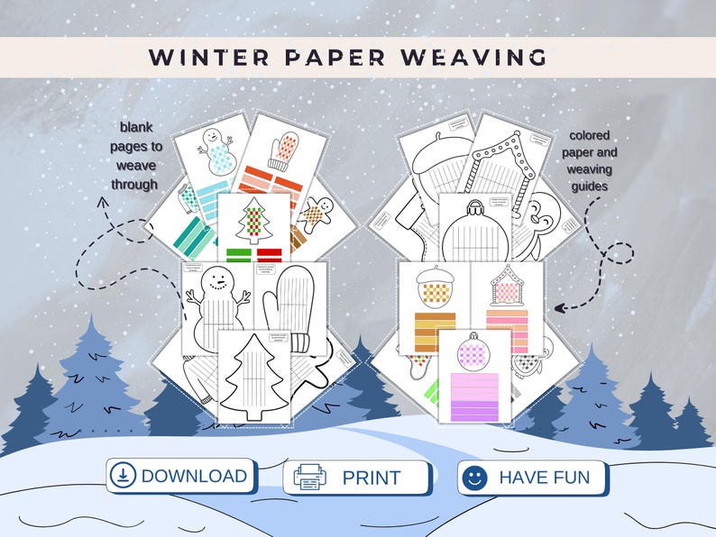 Winter Paper Weaving Craft for Kids - Fun & Creative Indoor Activity ...