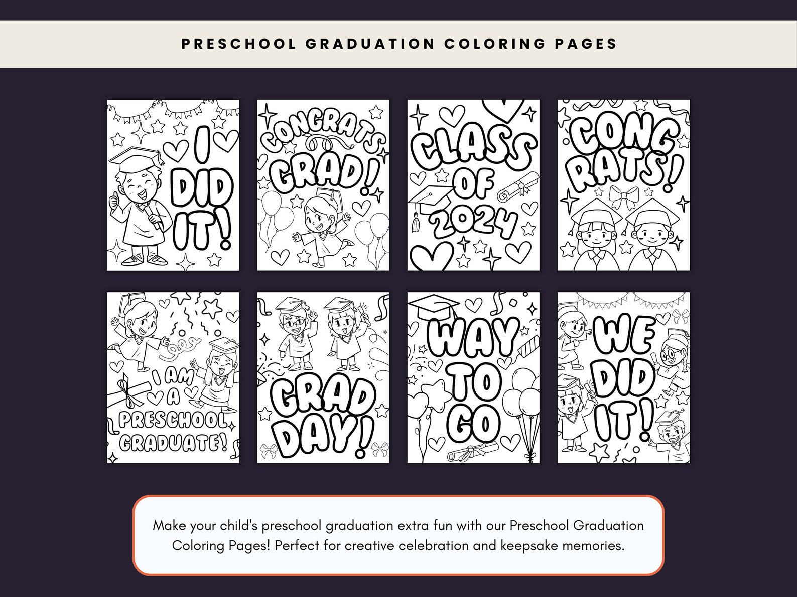 Preschool Graduation Coloring Pages Graduation Coloring Sheets Class of ...