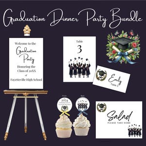 Graduation Dinner Table Numbers, Table Seating Card,class of 2024, Grad ...