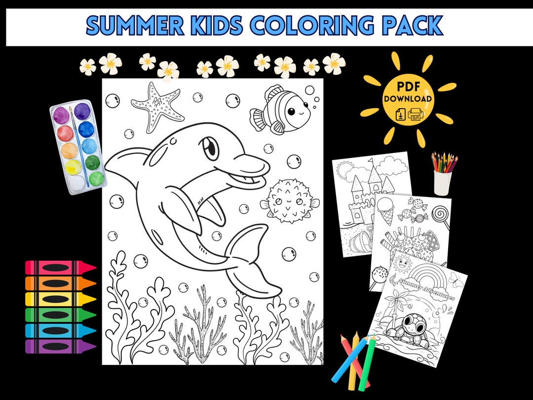Summer Kids Coloring Pages | Fun Coloring Sheets & Activities for ...
