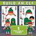 Build an Elf Children's Activity Printable - Fun Cut & Glue Craft for ...