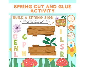 Car Craft Activity Color, Cut, and Glue for Prek to 2nd Grade, PDF File ...