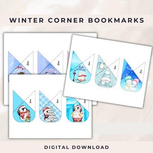 Winter Corner Bookmarks Printable | Easy Kids Craft for Reading Lovers ...