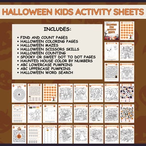 Halloween Kids Activity Sheets| Coloring Pages | Printable Halloween ...