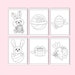 DIY Easter Coloring and Cut Out Pages Kids Craft Project - Etsy
