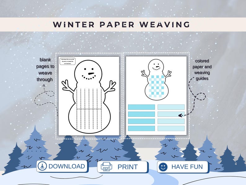 Winter Paper Weaving Craft for Kids - Fun & Creative Indoor Activity ...