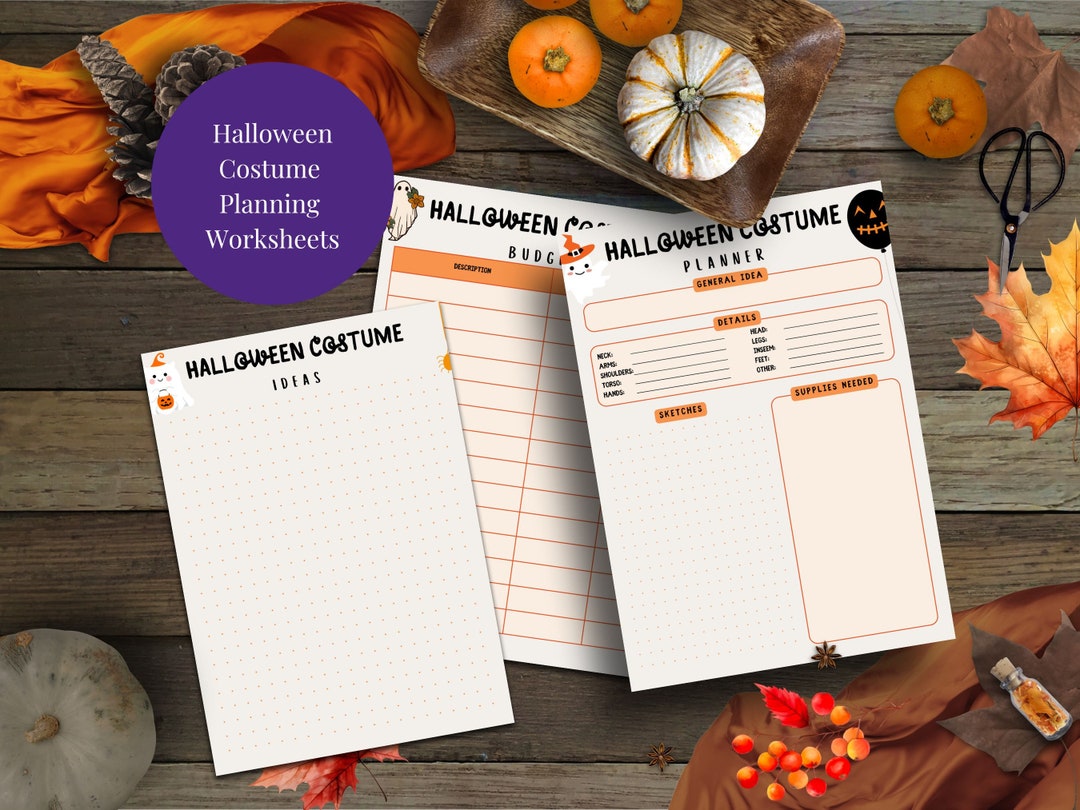 Halloween Costume Planner Printable - Etsy