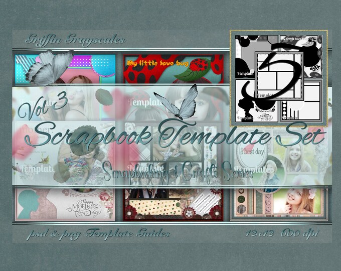 12 X 12 Digital Scrapbook Template (79) - Etsy Canada