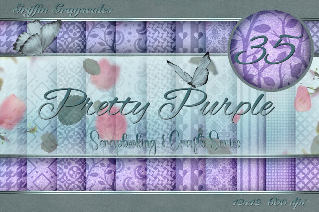 Printable Paper Backgrounds, Digital Paper for Scrapbooking, Crafts ...