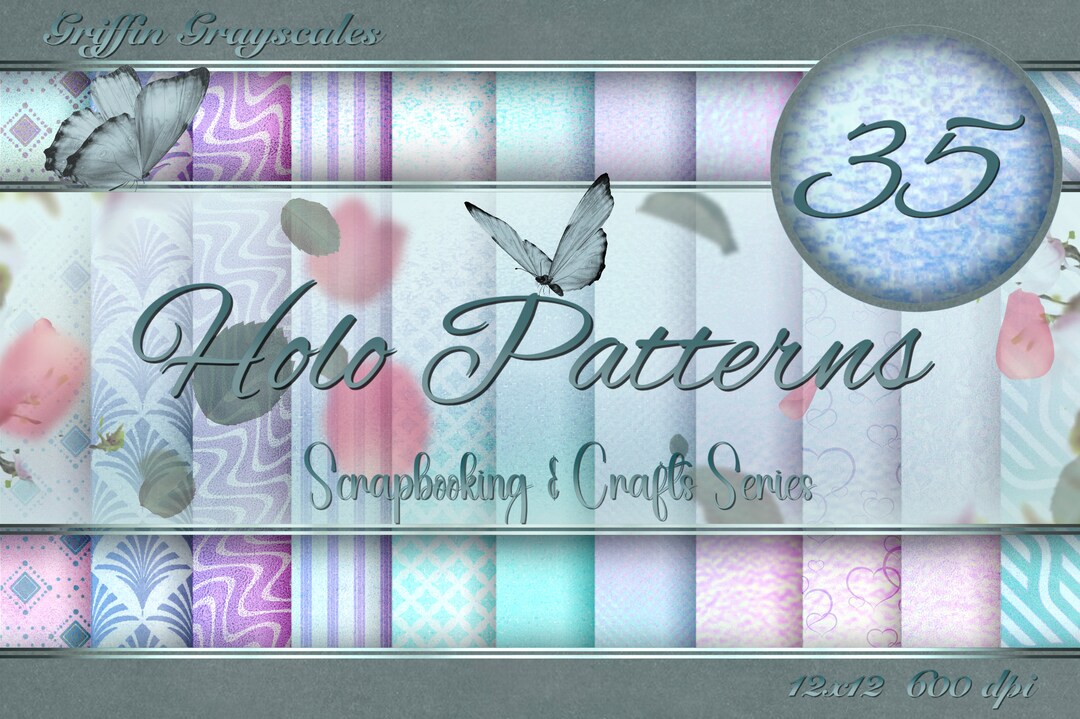 Printable Paper Backgrounds, Digital Paper for Scrapbooking, Crafts, Invitations, Albums, Cards ...