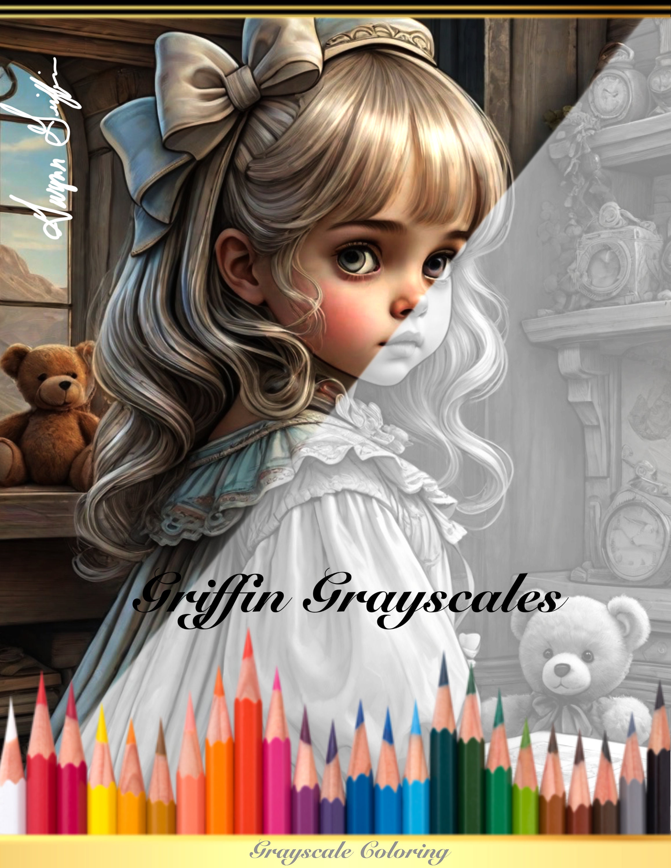 Coloring Pages for Adults Grayscale Coloring Book Grayscale - Etsy