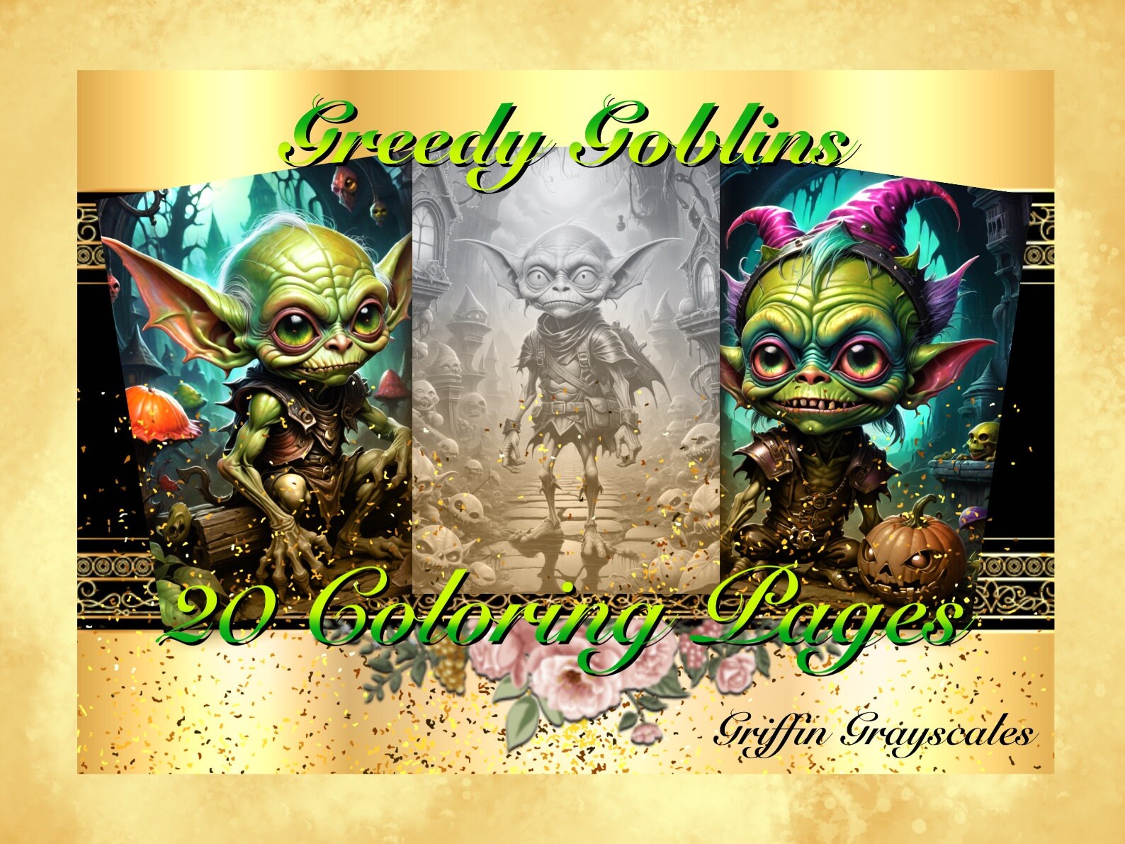 Coloring Pages for Adults, Grayscale Coloring Book, Grayscale Pages ...