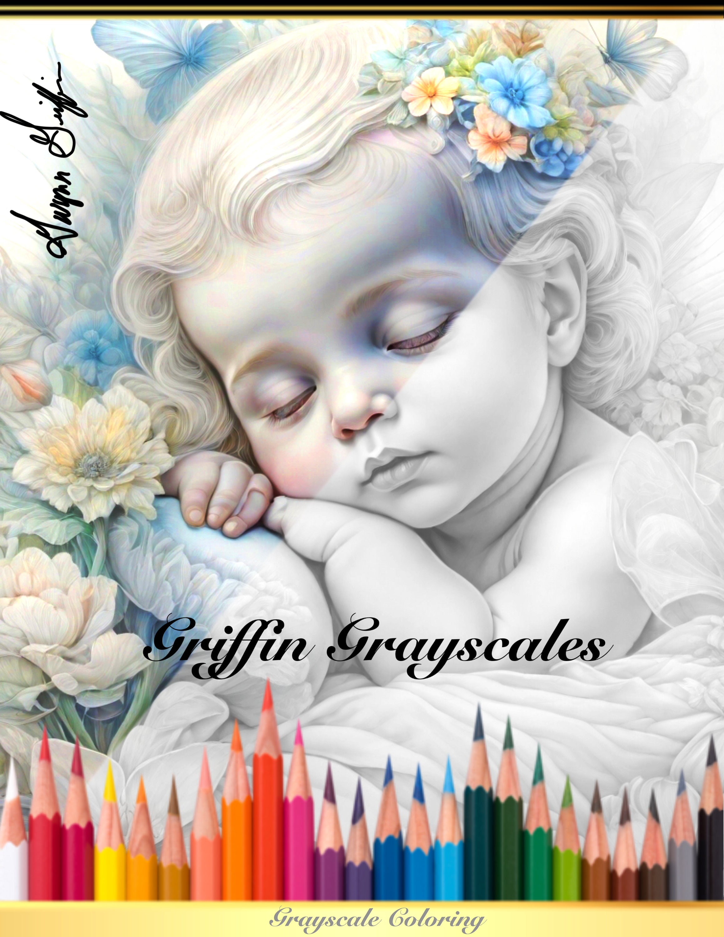 Coloring Pages for Adults Grayscale Coloring Book Grayscale - Etsy