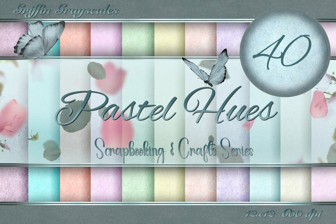 Printable Paper Backgrounds, Digital Paper for Scrapbooking, Crafts ...