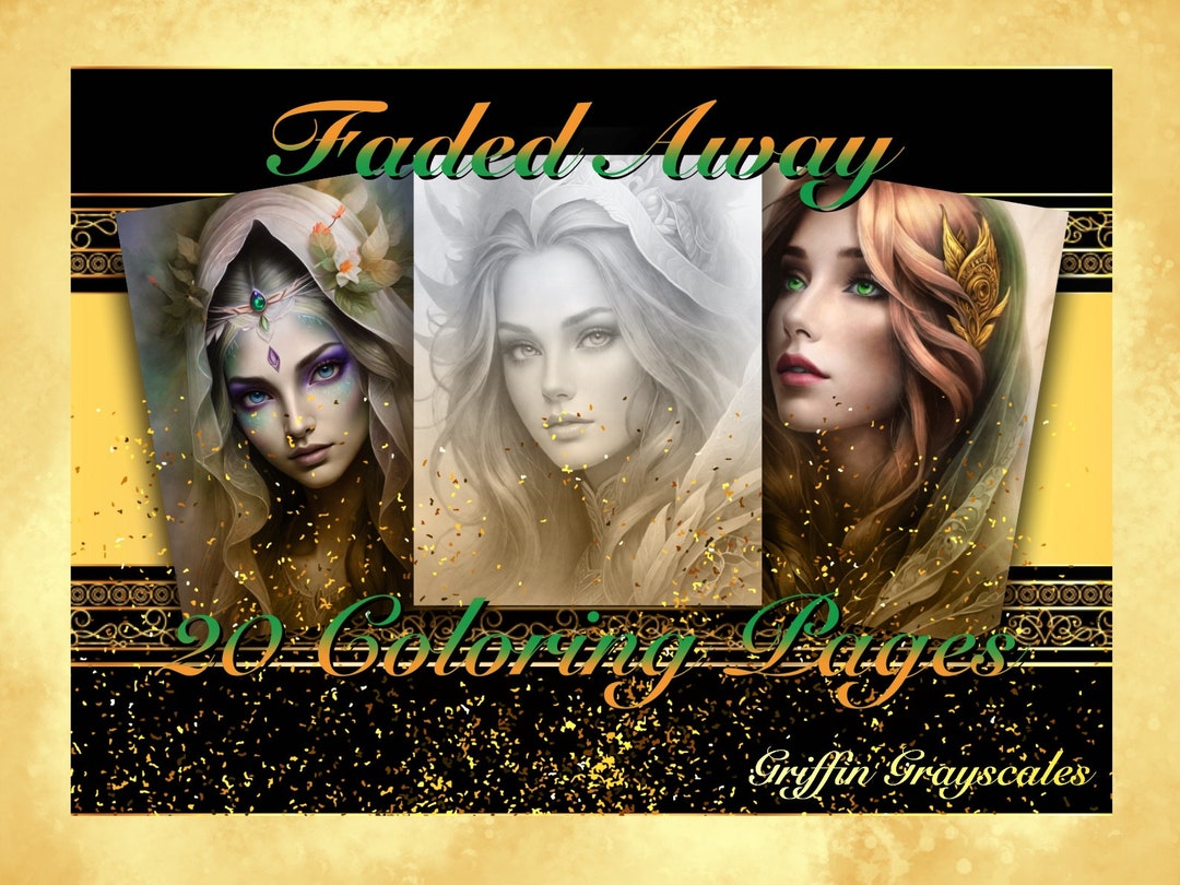 Coloring Pages for Adults, Grayscale Coloring Book, Grayscale Pages ...