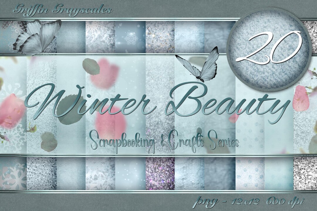 Printable Paper Backgrounds, Digital Paper for Scrapbooking, Crafts ...