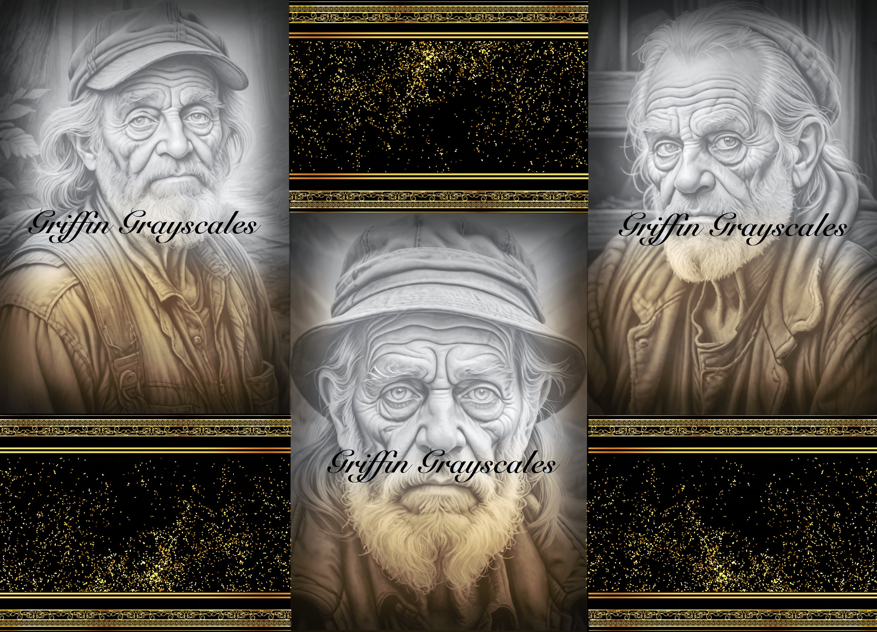 Coloring Pages for Adults, Grayscale Coloring Book, Grayscale Pages ...