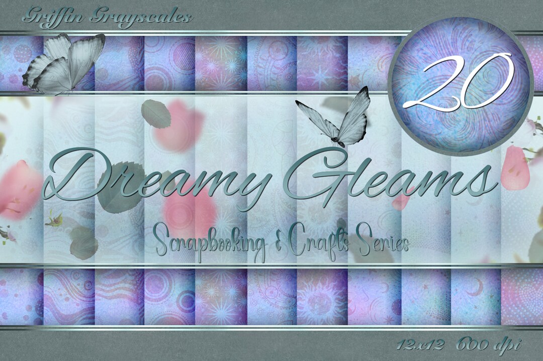 Printable Paper Backgrounds, Digital Paper for Scrapbooking, Crafts ...