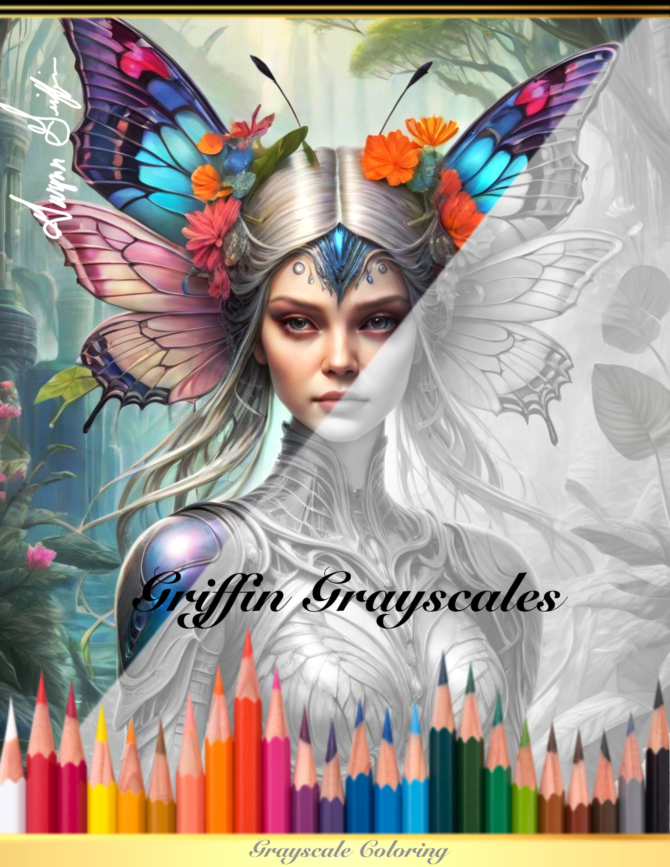 Coloring Pages for Adults Grayscale Coloring Book Grayscale - Etsy