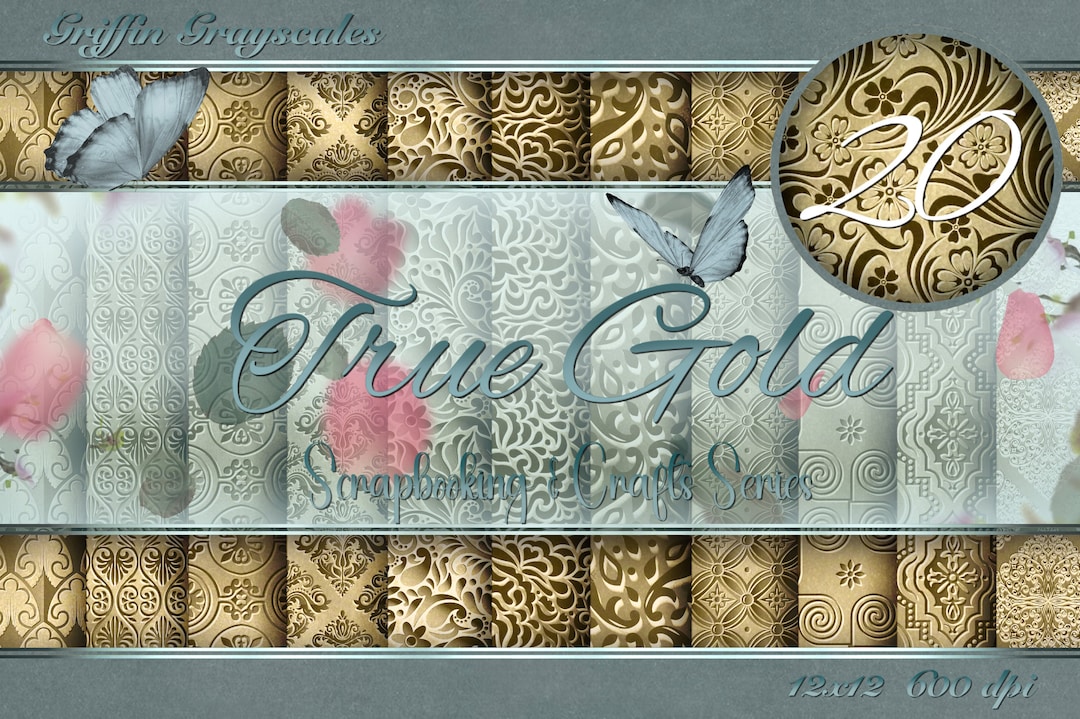Printable Paper Backgrounds, Digital Paper for Scrapbooking, Crafts ...