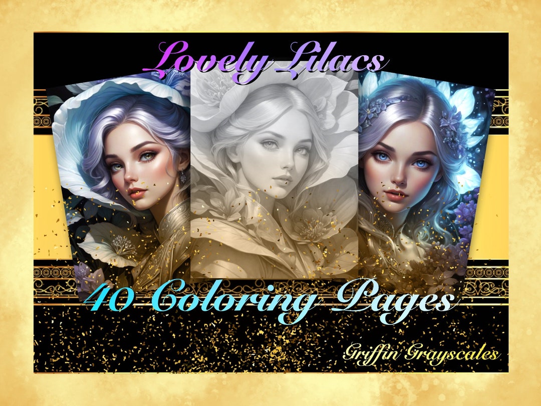 Coloring Pages for Adults, Grayscale Coloring Book, Grayscale Pages ...