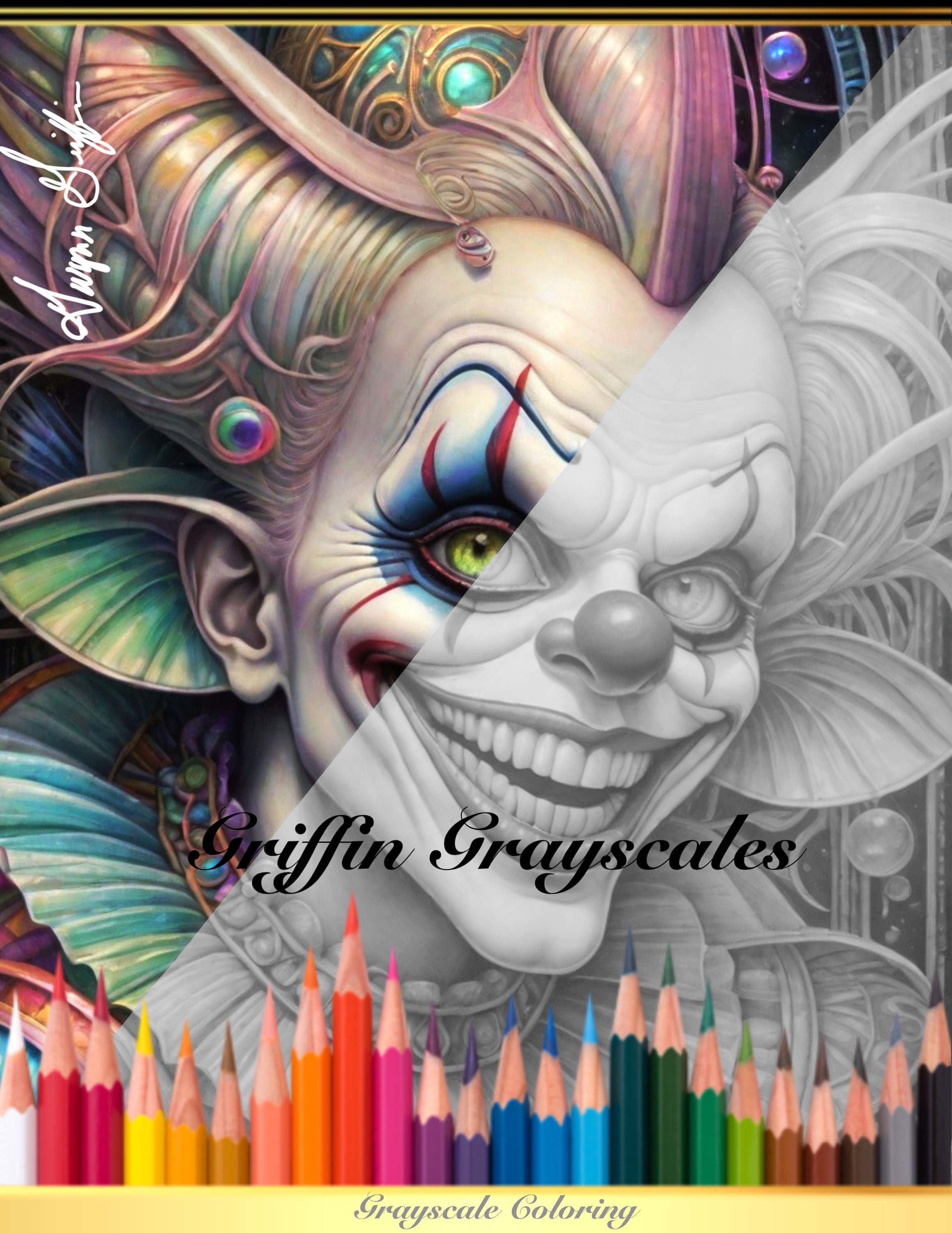 Coloring Pages for Adults Grayscale Coloring Book Grayscale - Etsy