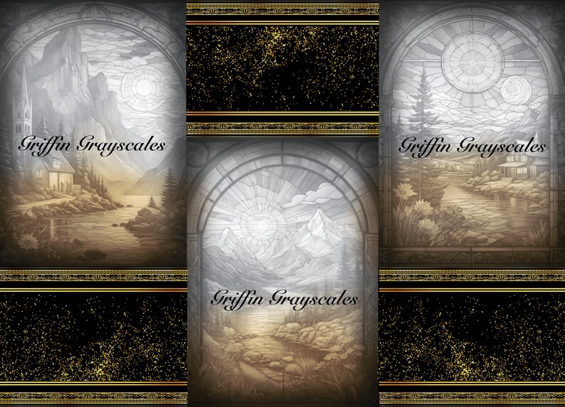 Coloring Pages for Adults, Grayscale Coloring Book, Grayscale Pages ...