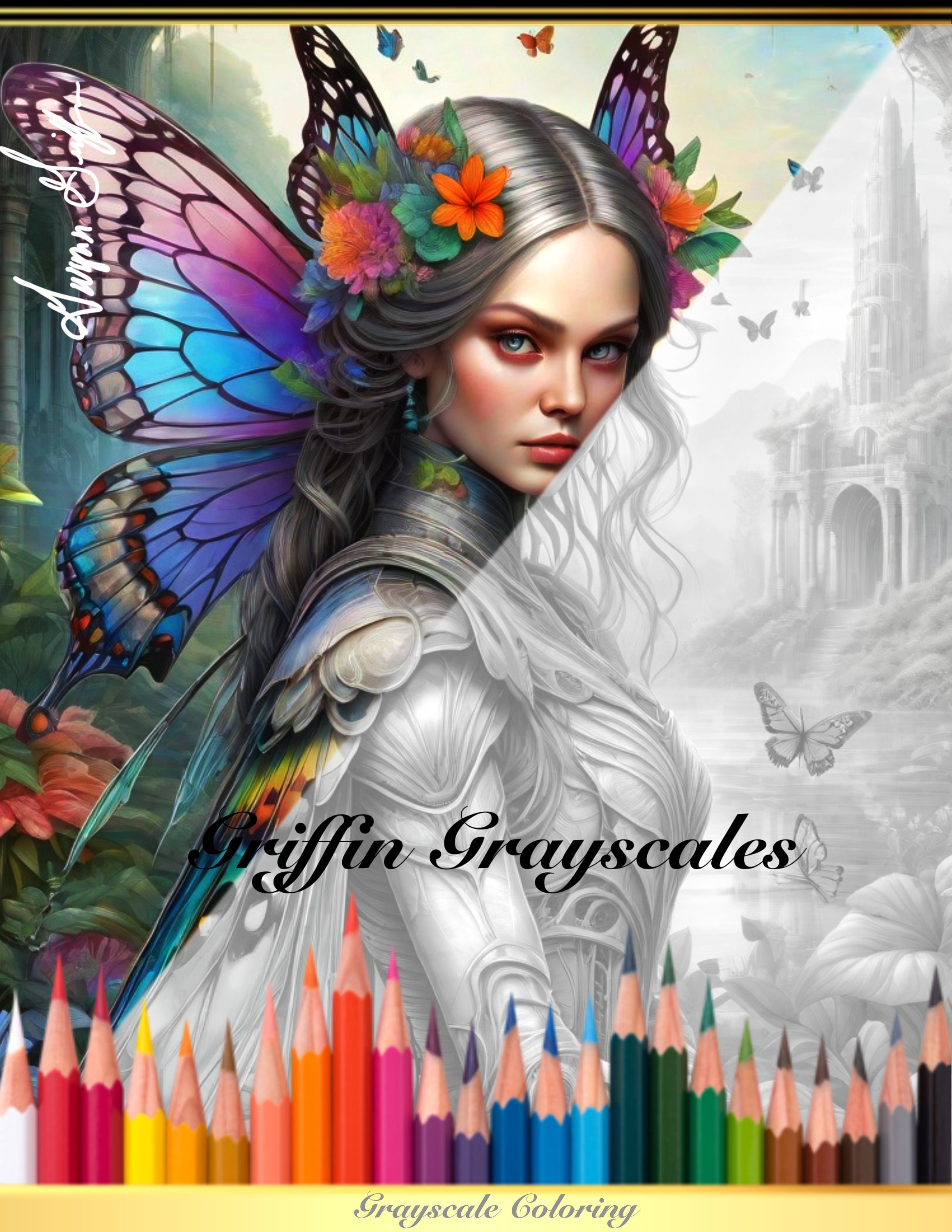 Coloring Pages for Adults Grayscale Coloring Book Grayscale - Etsy