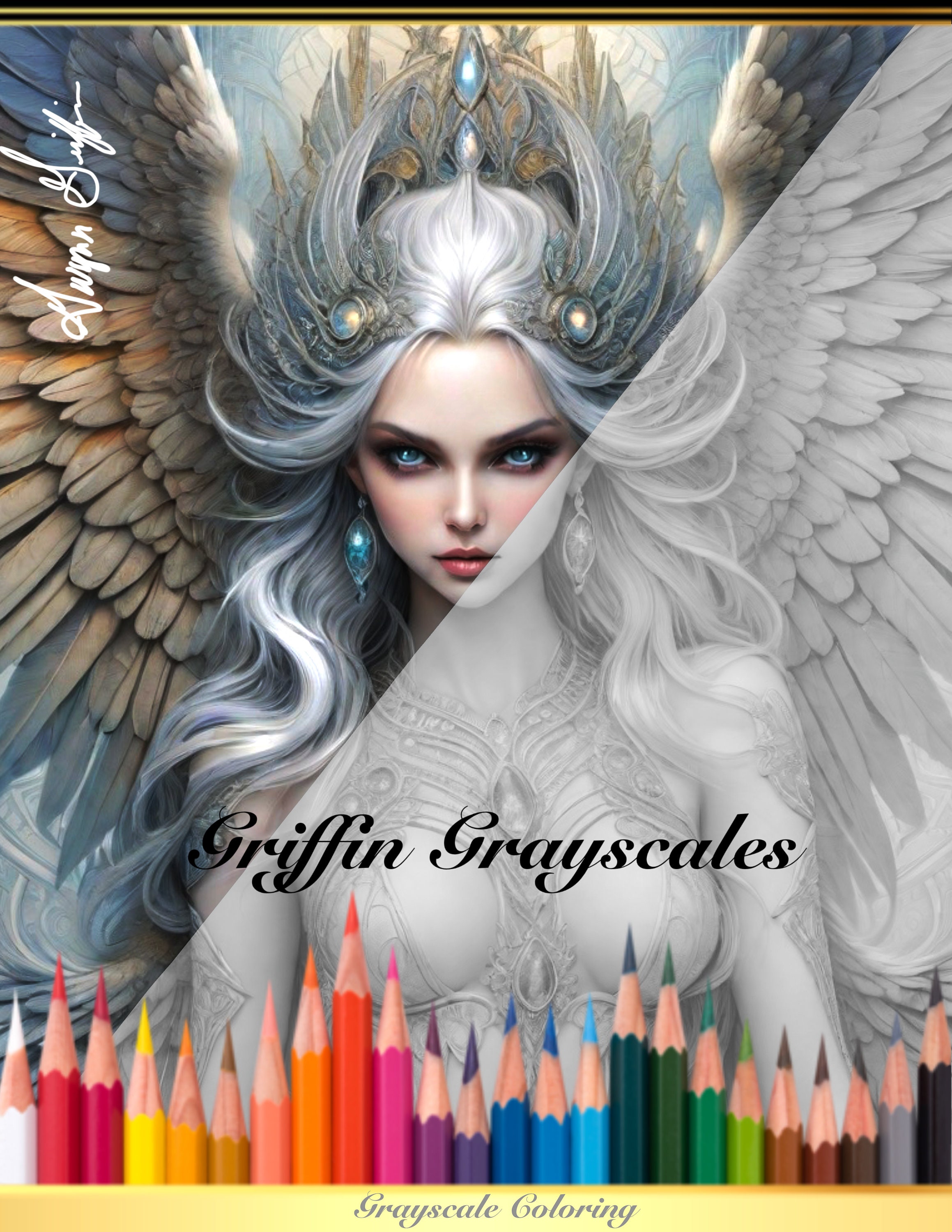 Coloring Pages for Adults Grayscale Coloring Book Grayscale - Etsy