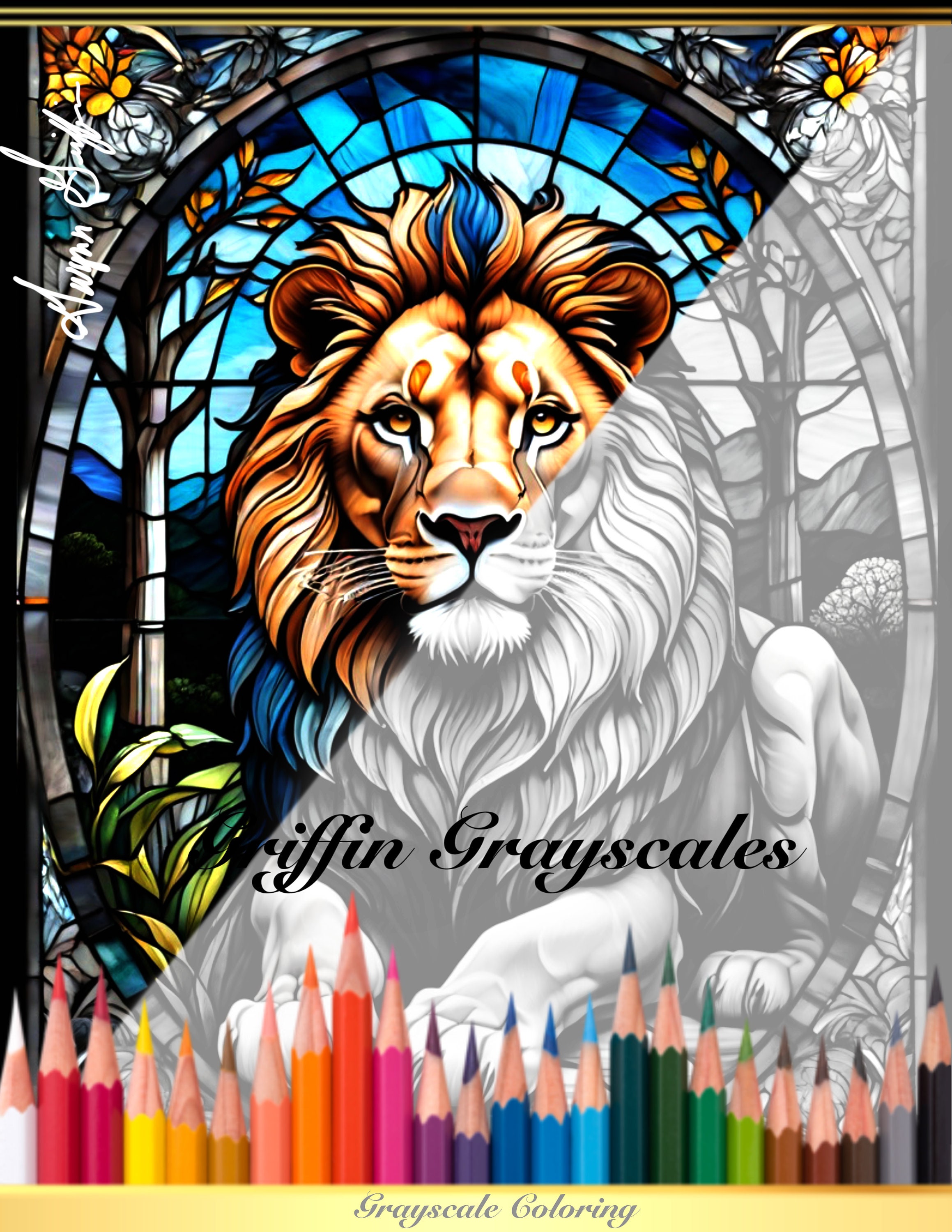 Coloring Pages for Adults, Grayscale Coloring Book, Grayscale Pages ...