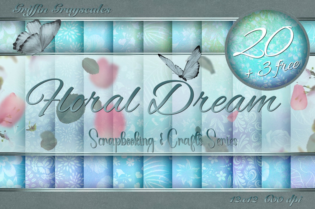 Printable Paper Backgrounds, Digital Paper for Scrapbooking, Crafts ...