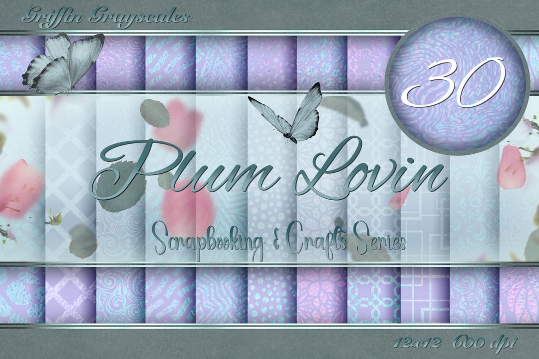 Printable Paper Backgrounds, Digital Paper for Scrapbooking, Crafts ...