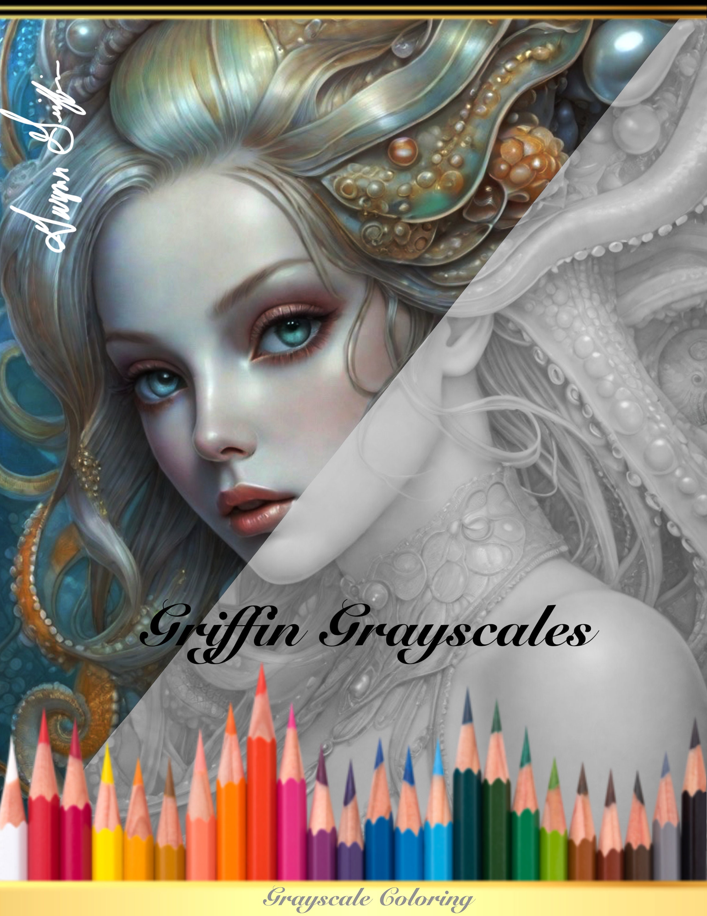 Coloring Pages for Adults Grayscale Coloring Book Grayscale - Etsy