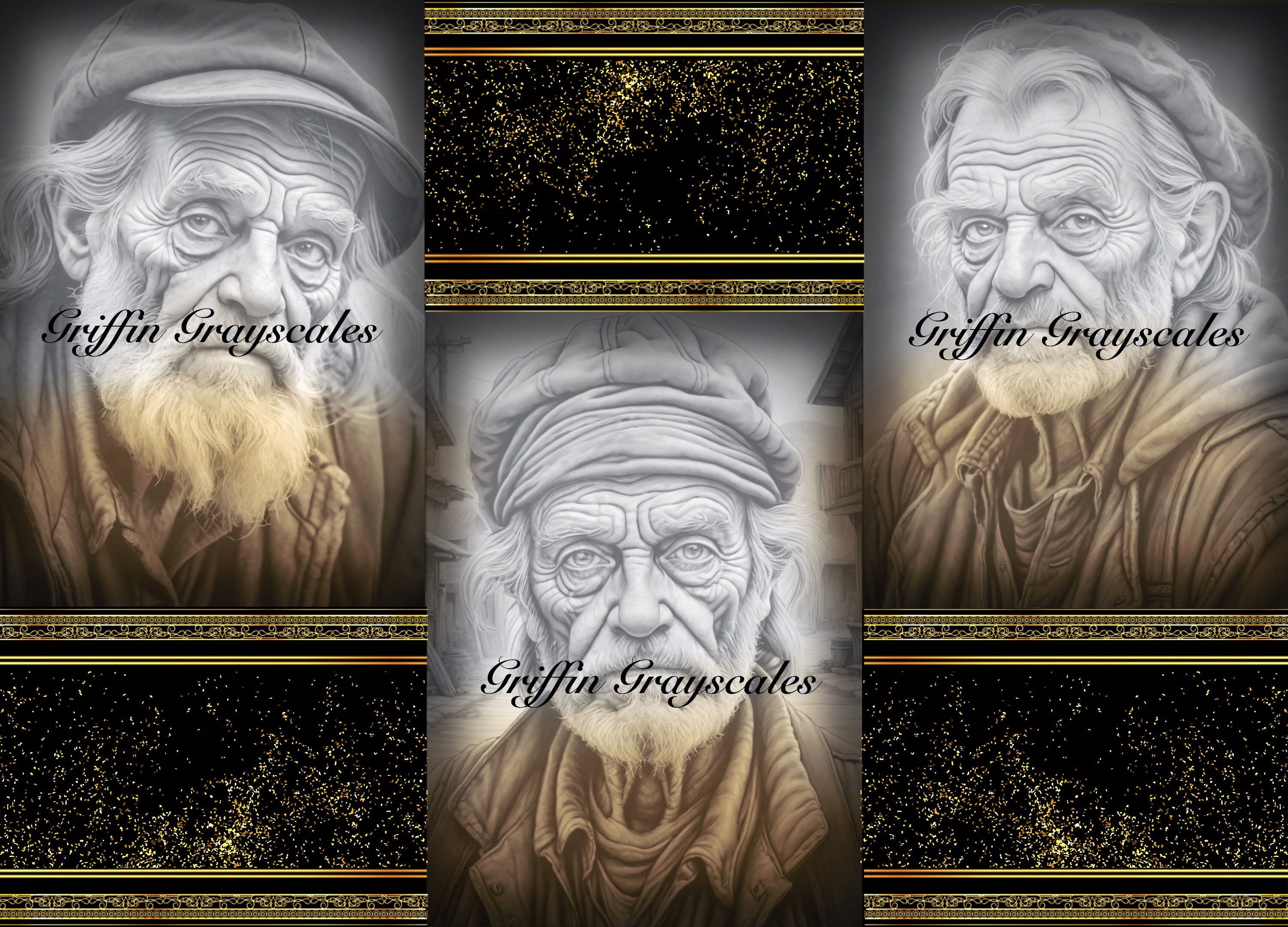 Coloring Pages for Adults, Grayscale Coloring Book, Grayscale Pages ...