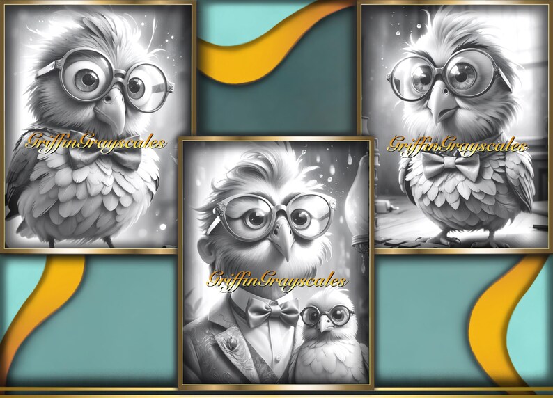 Coloring Pages for Adults, Grayscale Coloring Book, Grayscale Pages ...