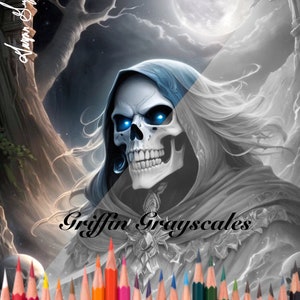 Coloring Pages for Adults, Grayscale Coloring Book, Grayscale Pages ...