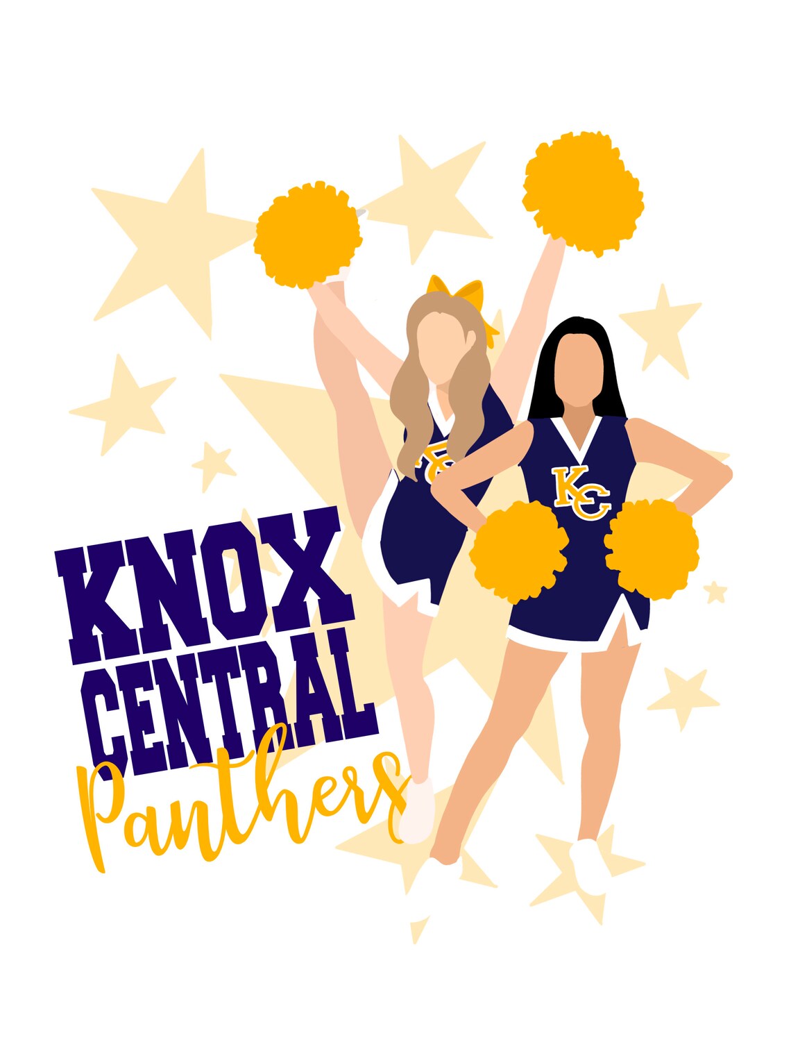 Knox Central Panthers Cheer - Digital File - Etsy