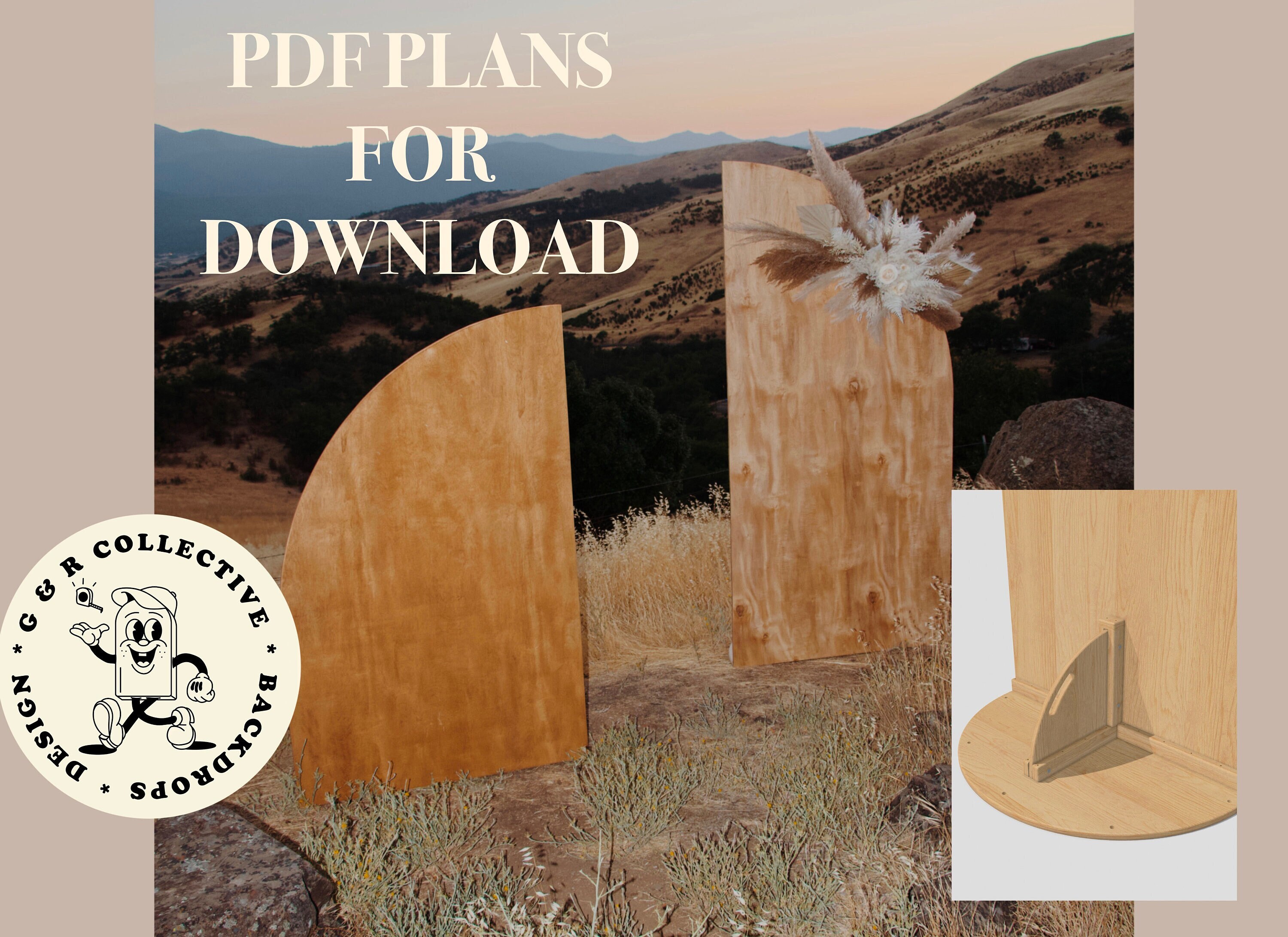 8x4ft Easy Setup Collapsable Backdrop PDF Plans & Blueprints for ...