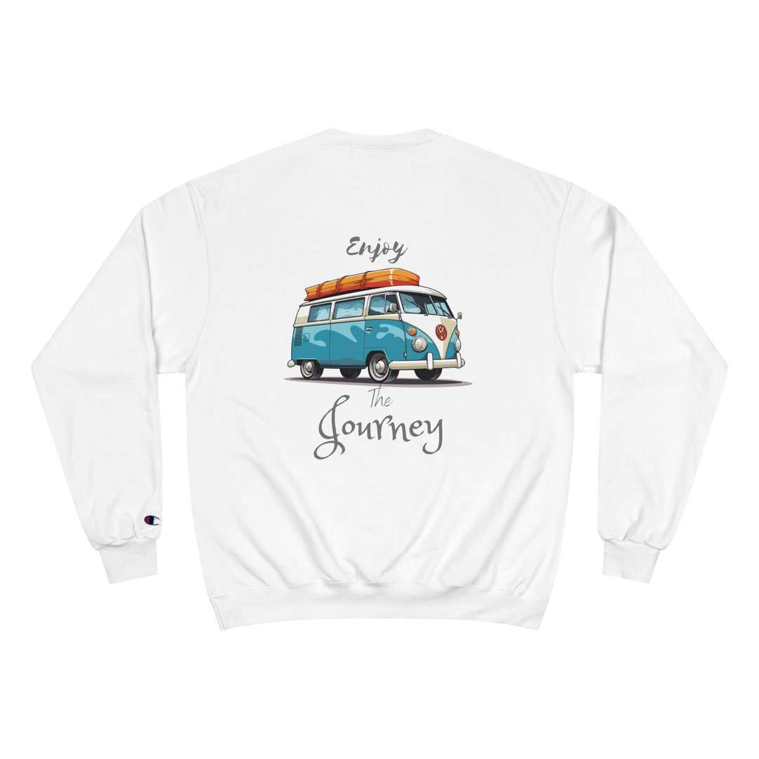 Hippie Volkswagen Bus Sunflowers Champion Sweatshirt Unisex Sunset Soul ...