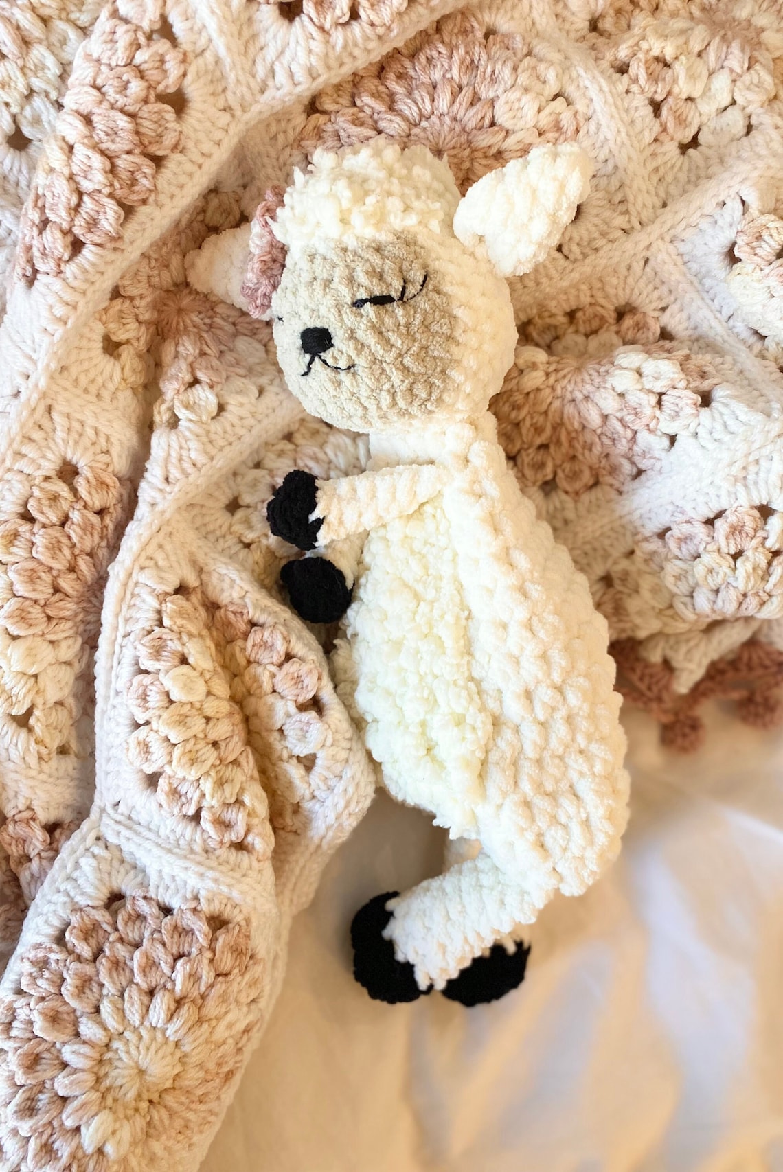 Crochet Pattern: Lottie Lamb Digital Crochet Lamb Snuggler Animal ...